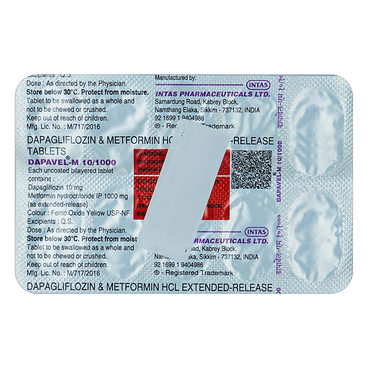 Dapavel-M 10/1000 Tablet | Uses, Side Effects, Price | Apollo Pharmacy