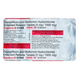 Dapaone M 5/1000 Tablet | Uses, Side Effects, Price | Apollo Pharmacy