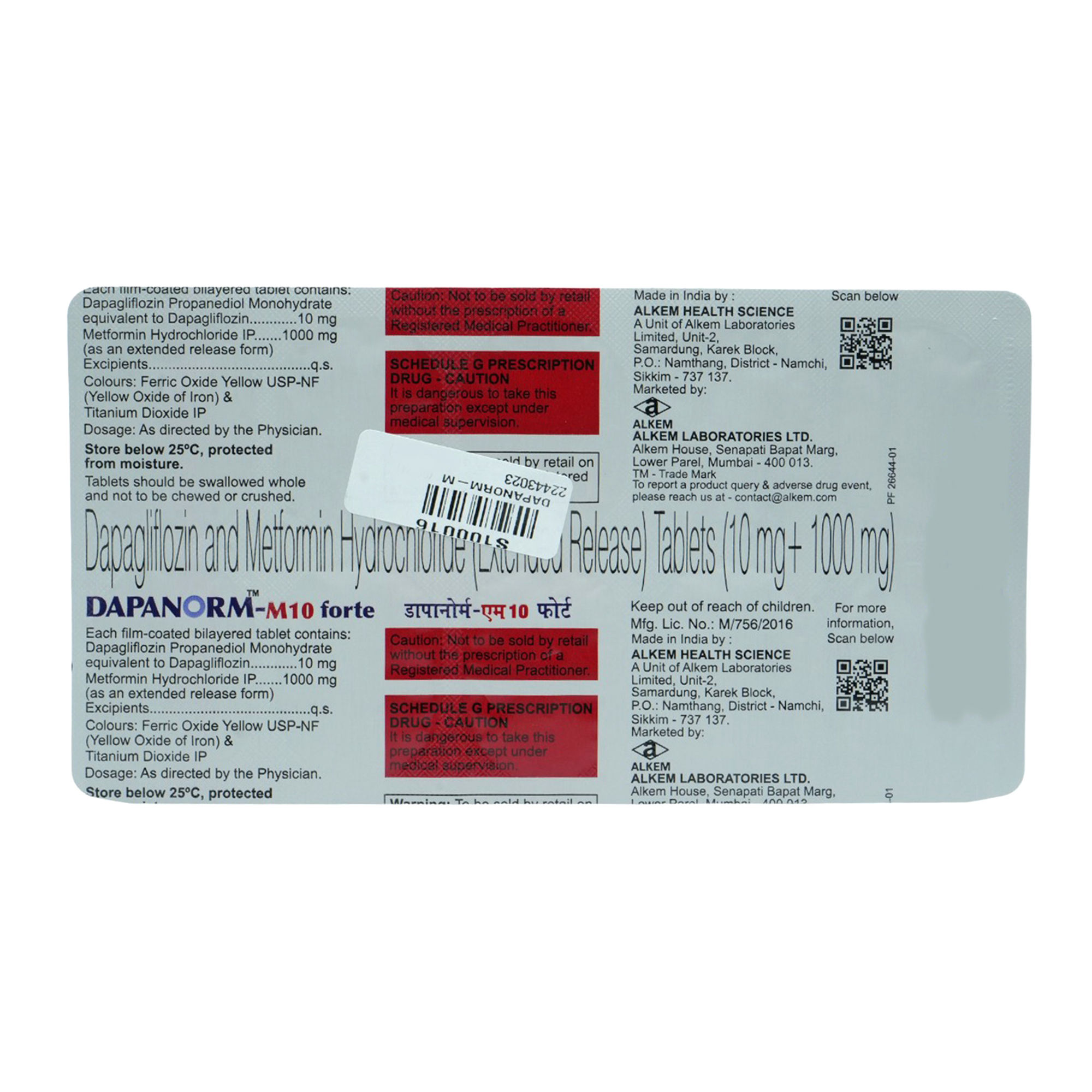 Dapanorm-M10 Forte Tablet | Uses, Side Effects, Price | Apollo Pharmacy