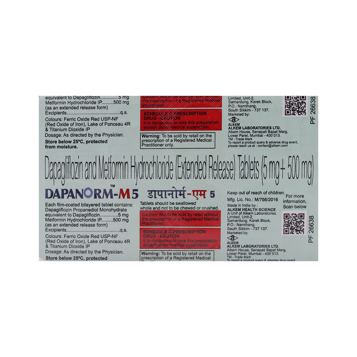 Dapanorm-M 5 Tablet 10's Price, Uses, Side Effects, Composition ...