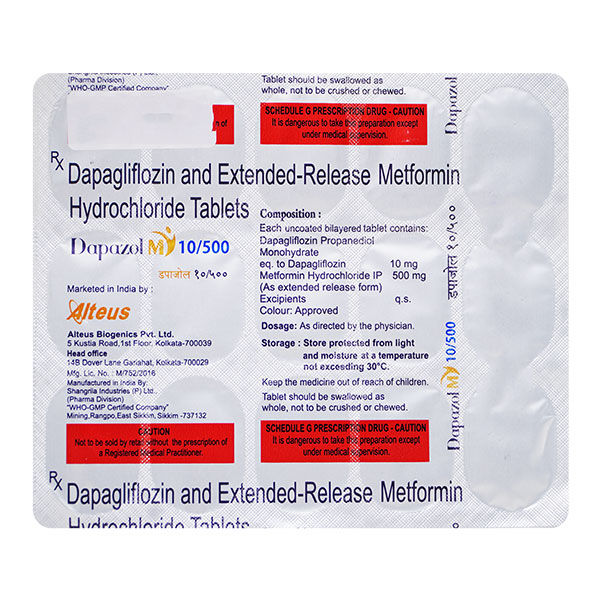 Dapazol M 10/500 Tablet | Uses, Side Effects, Price | Apollo Pharmacy