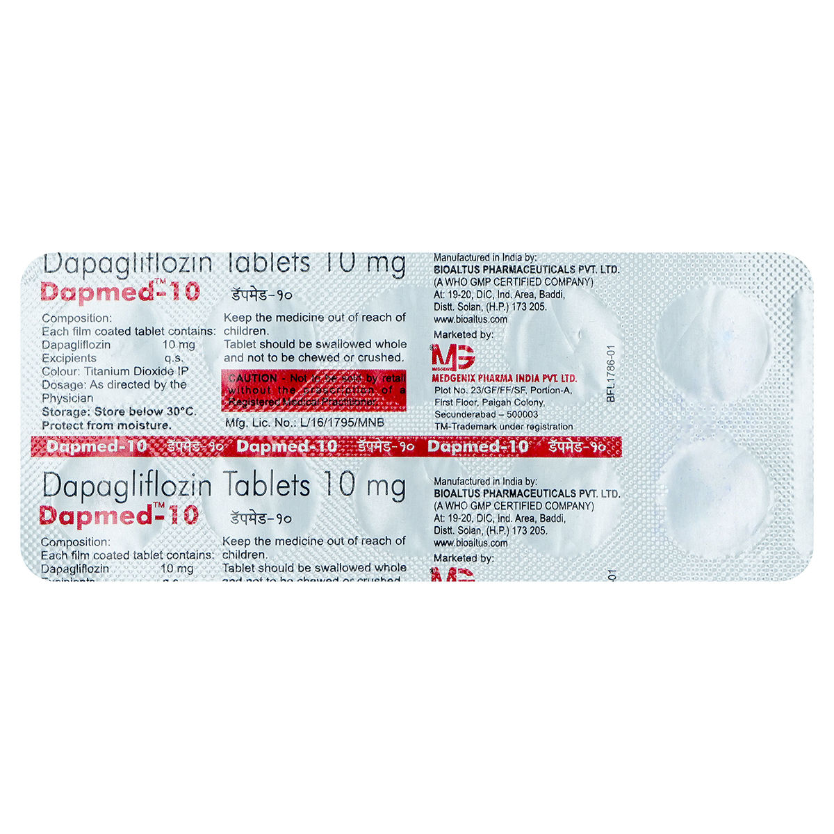 Dapmed-10 Tablet | Uses, Side Effects, Price | Apollo Pharmacy