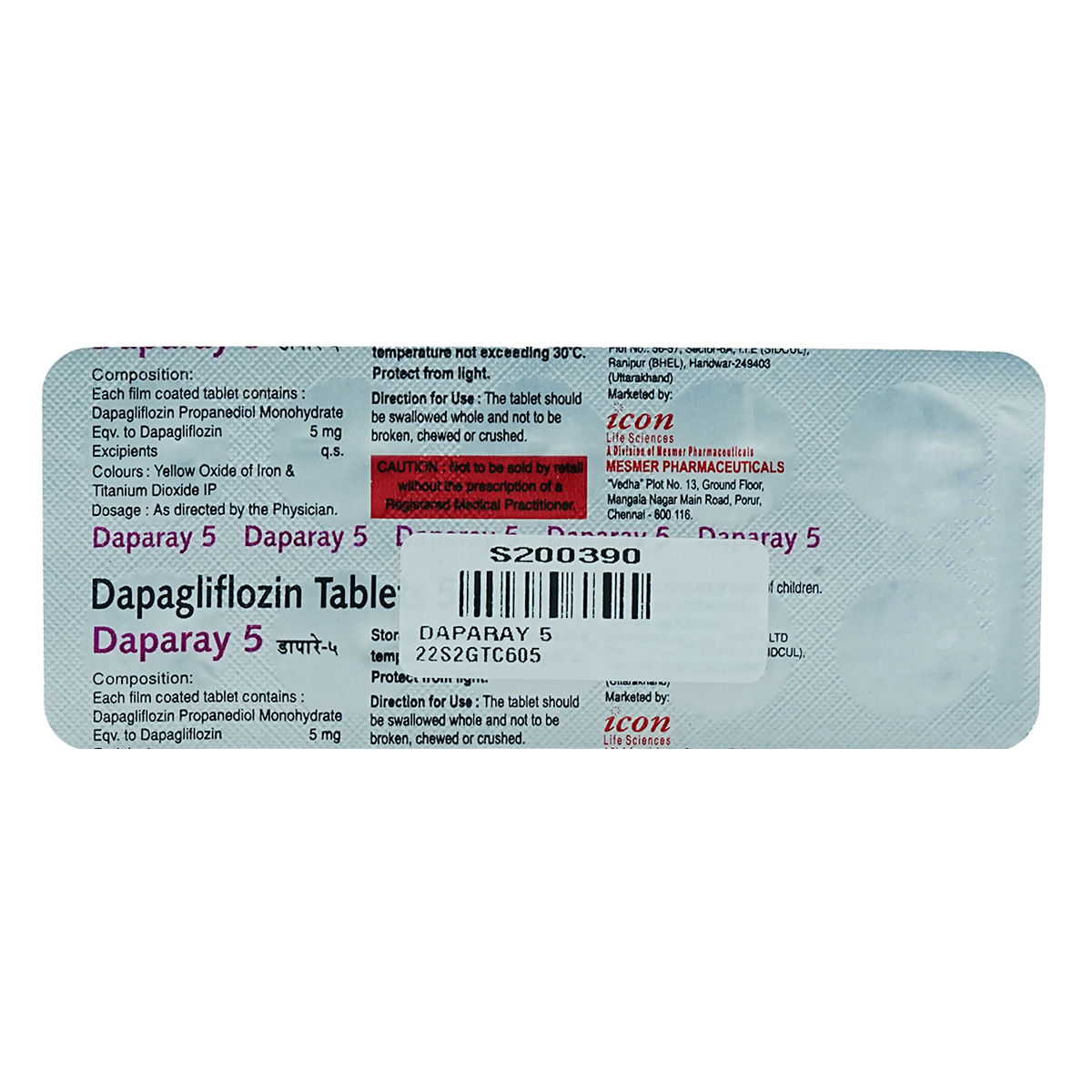 Daparay 5 Tablet | Uses, Side Effects, Price | Apollo Pharmacy