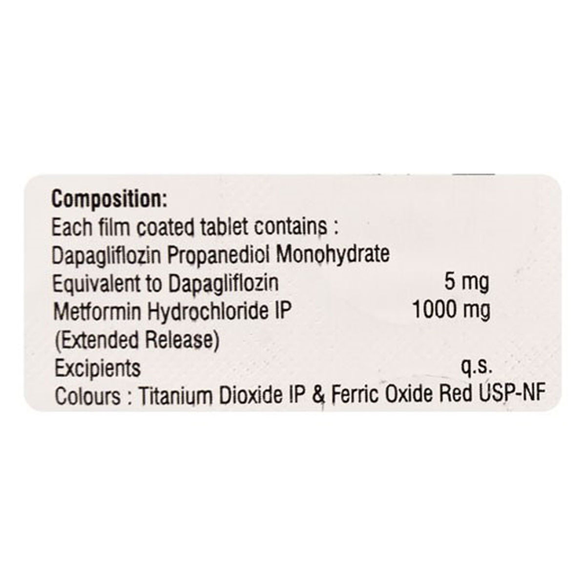 Dapamac M 5 mg / 1000 mg Tablet 10`s Price, Uses, Side Effects ...