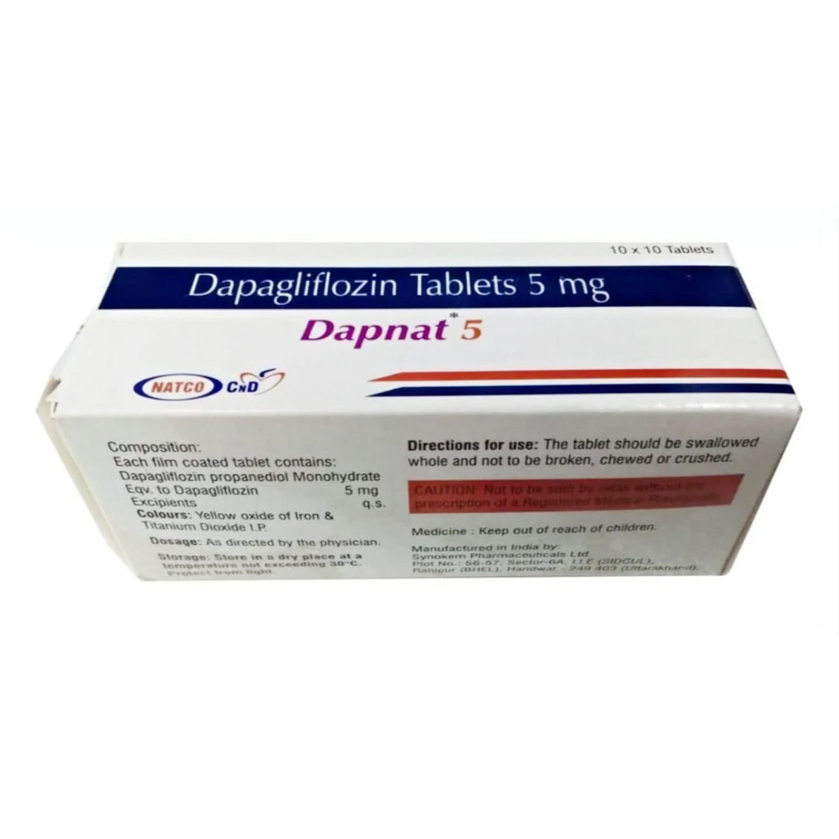 Dapnat 5 mg Tablet 10's Price, Uses, Side Effects, Composition - Apollo ...
