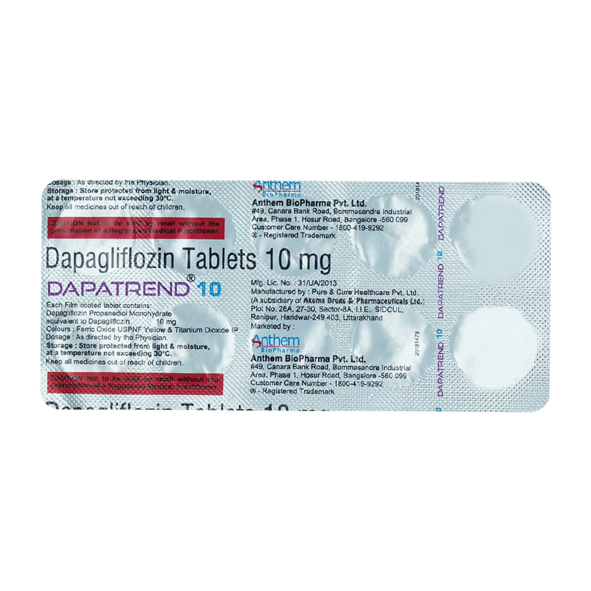 Dapatrend 10 Tablet | Uses, Side Effects, Price | Apollo Pharmacy