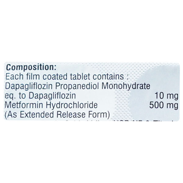 Dapagain-M 10/500 mg Tablet 15's Price, Uses, Side Effects, Composition ...