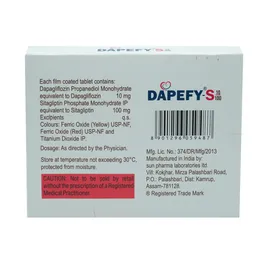 Dapefy-S 10/100 Tablet | Uses, Side Effects, Price | Apollo Pharmacy