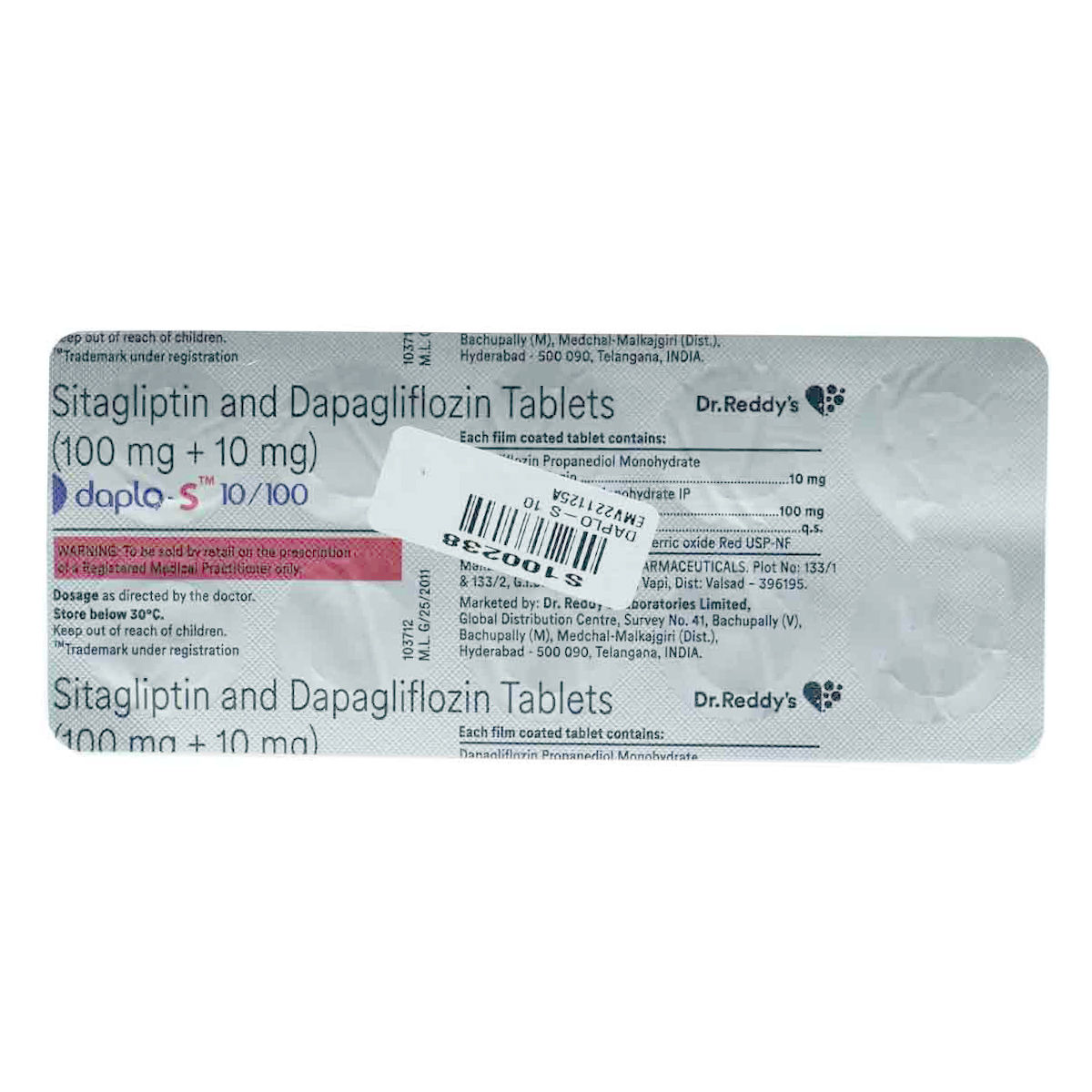 Daplo-S 10/100 Tablet 10's Price, Uses, Side Effects, Composition ...