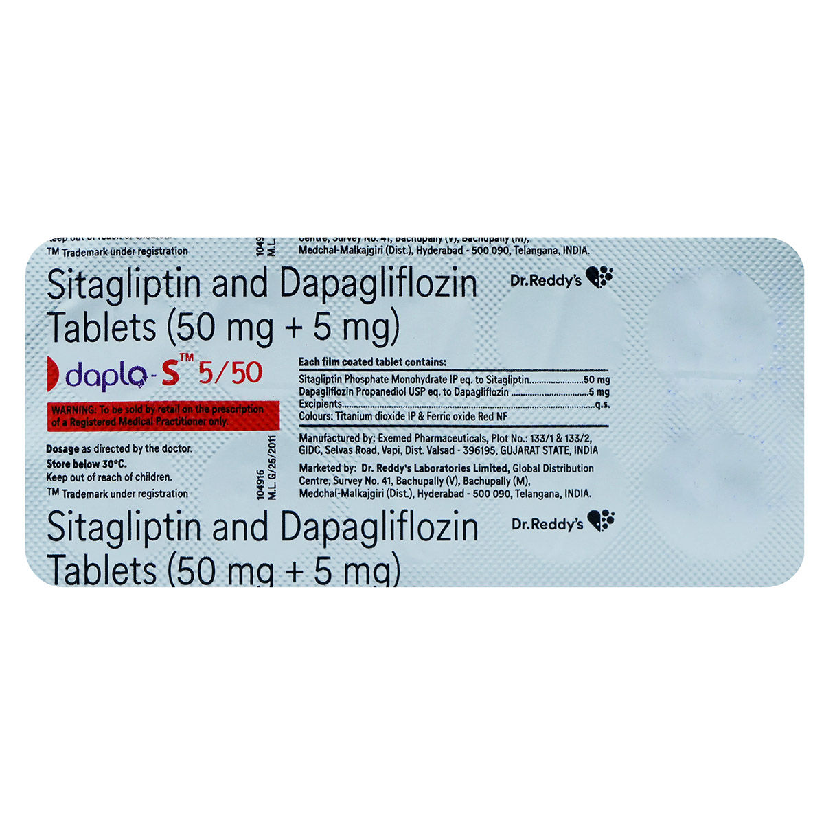 Daplo-S 5/50 Tablet | Uses, Side Effects, Price | Apollo Pharmacy