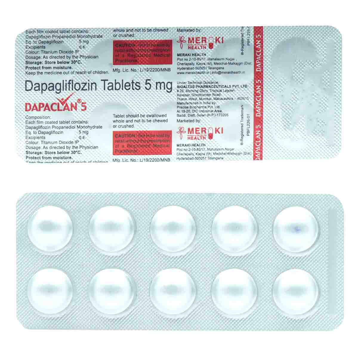Dapaclan 5 Tab | Uses, Side Effects, Price | Apollo Pharmacy