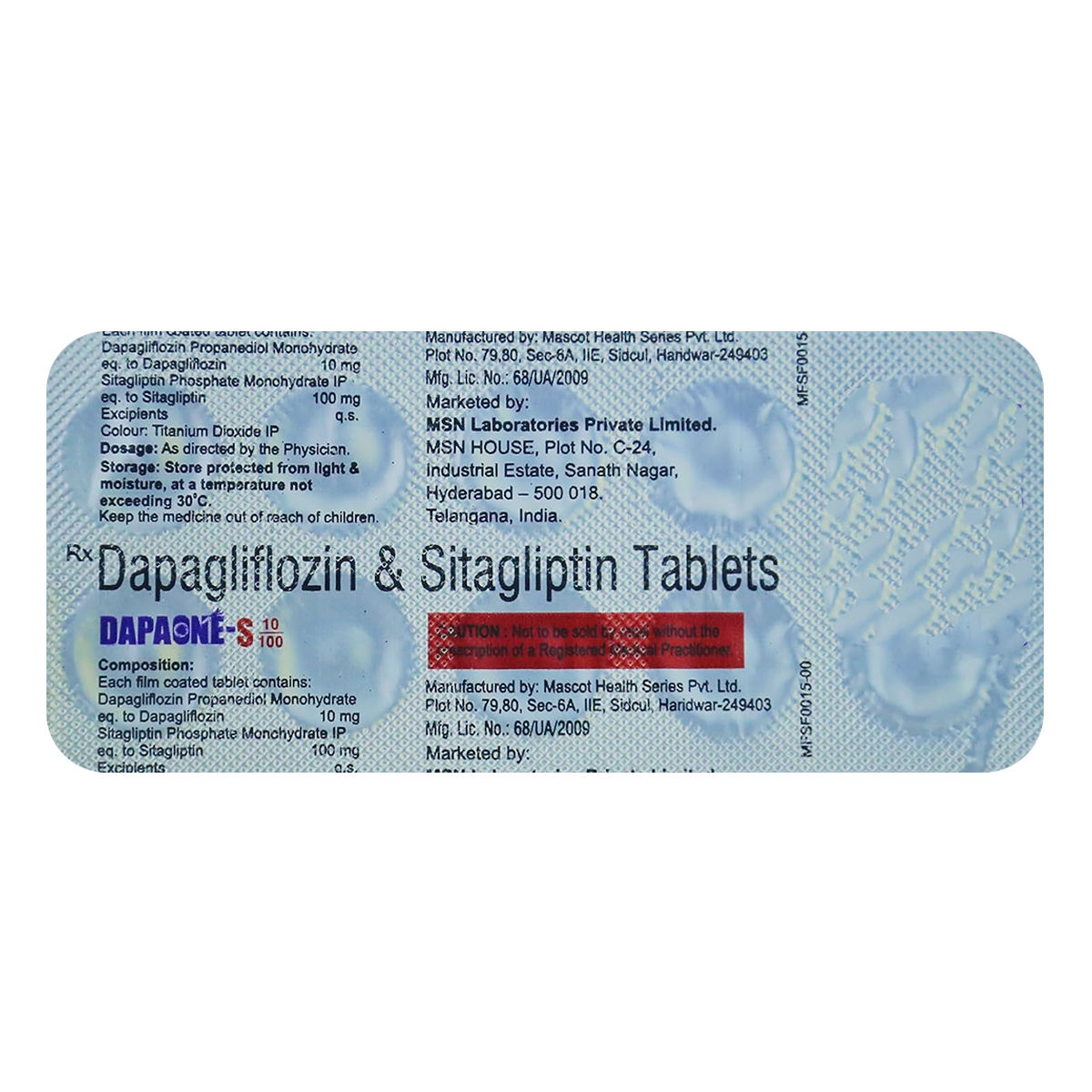 Dapaone-S 10/100 Tablet | Uses, Side Effects, Price | Apollo Pharmacy