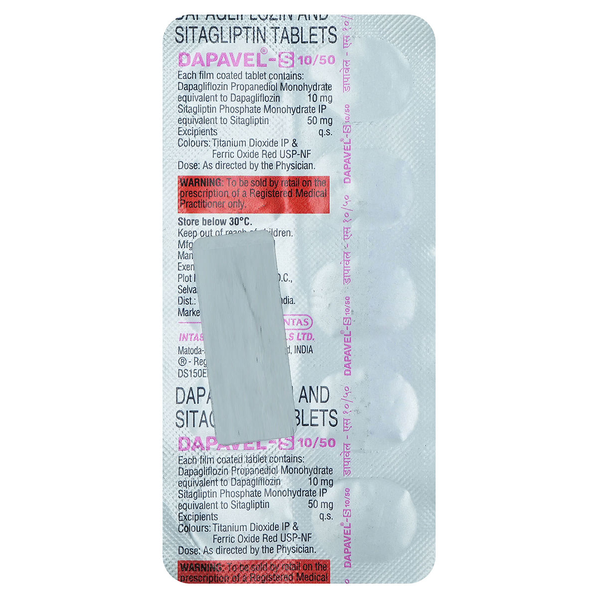 Dapavel-S 10/50 Tablet | Uses, Side Effects, Price | Apollo Pharmacy