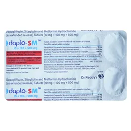 Daplo-SM 10/100/500 Tablet | Uses, Side Effects, Price | Apollo Pharmacy