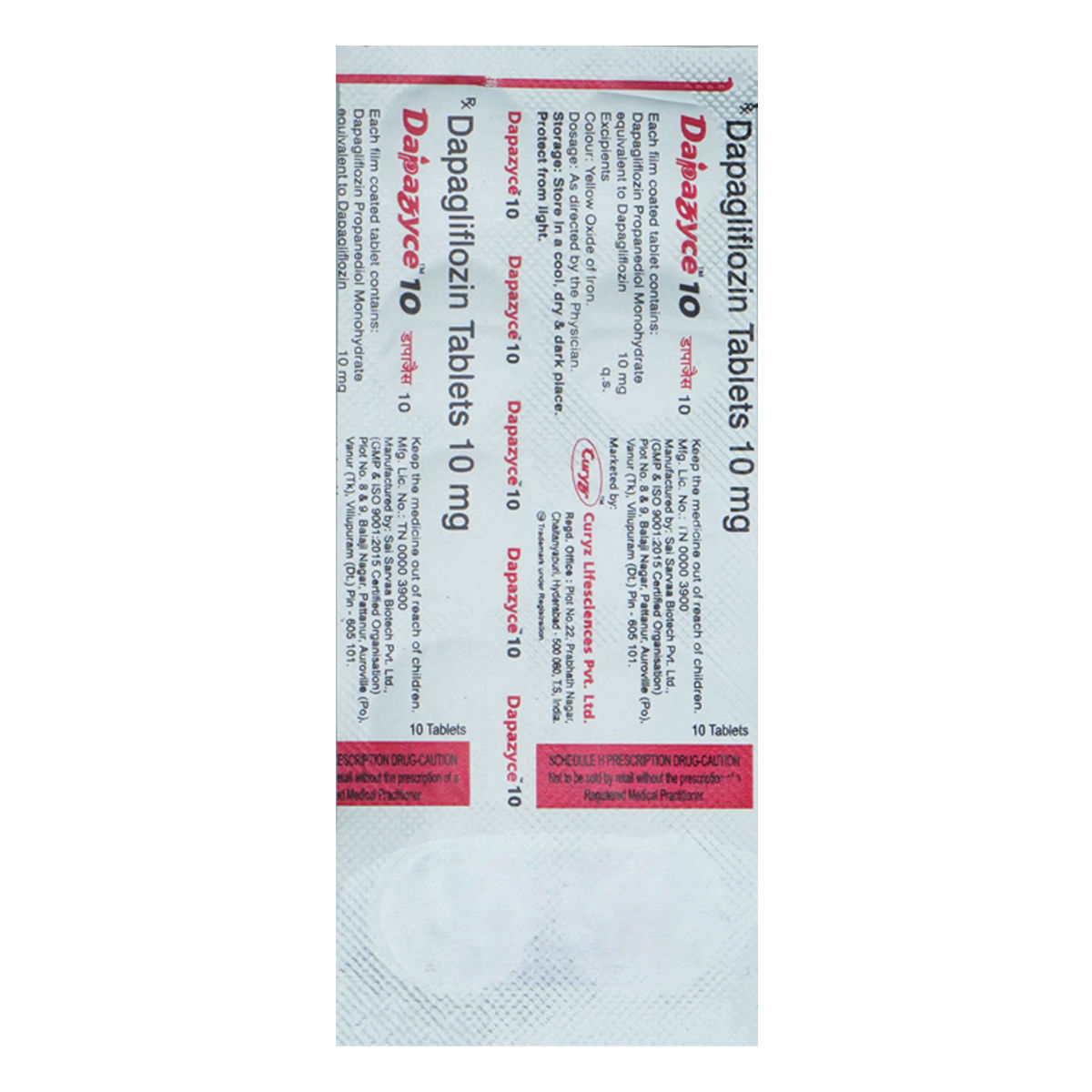 Dapazyce 10 Tablet | Uses, Side Effects, Price | Apollo Pharmacy