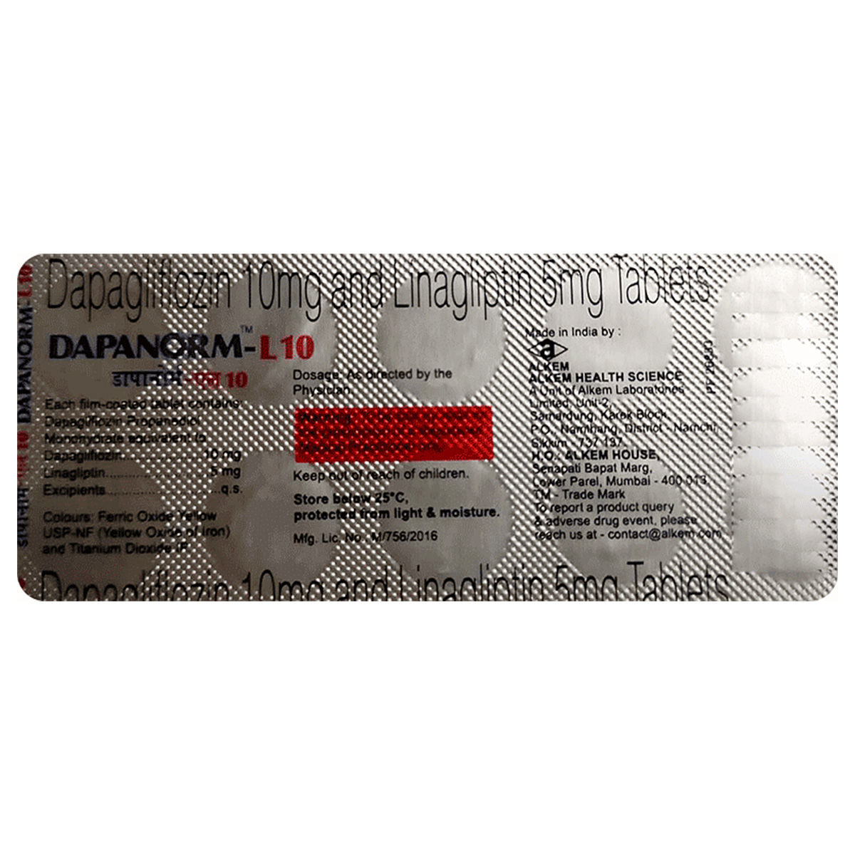 Dapanorm-L10 Tablet | Uses, Side Effects, Price | Apollo Pharmacy