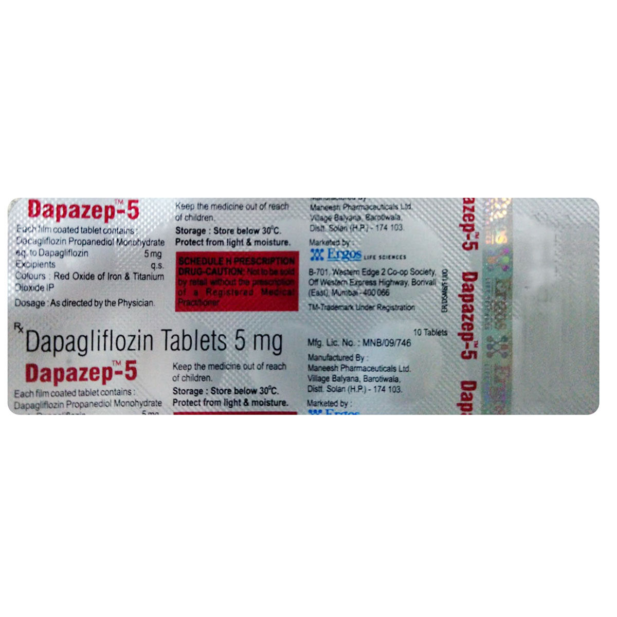 Dapazep-5 Tablet | Uses, Side Effects, Price | Apollo Pharmacy