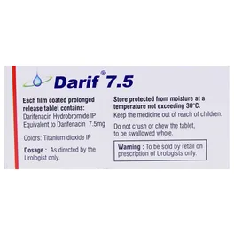 Darif Tablet | Uses, Side Effects, Price | Apollo Pharmacy