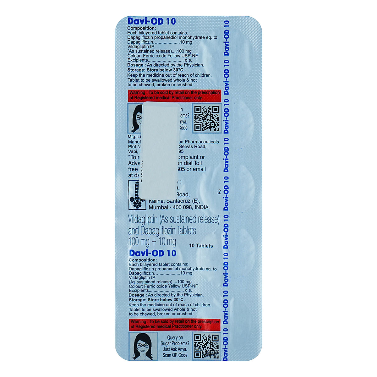 Davi-Od 10 Tab | Uses, Side Effects, Price | Apollo Pharmacy