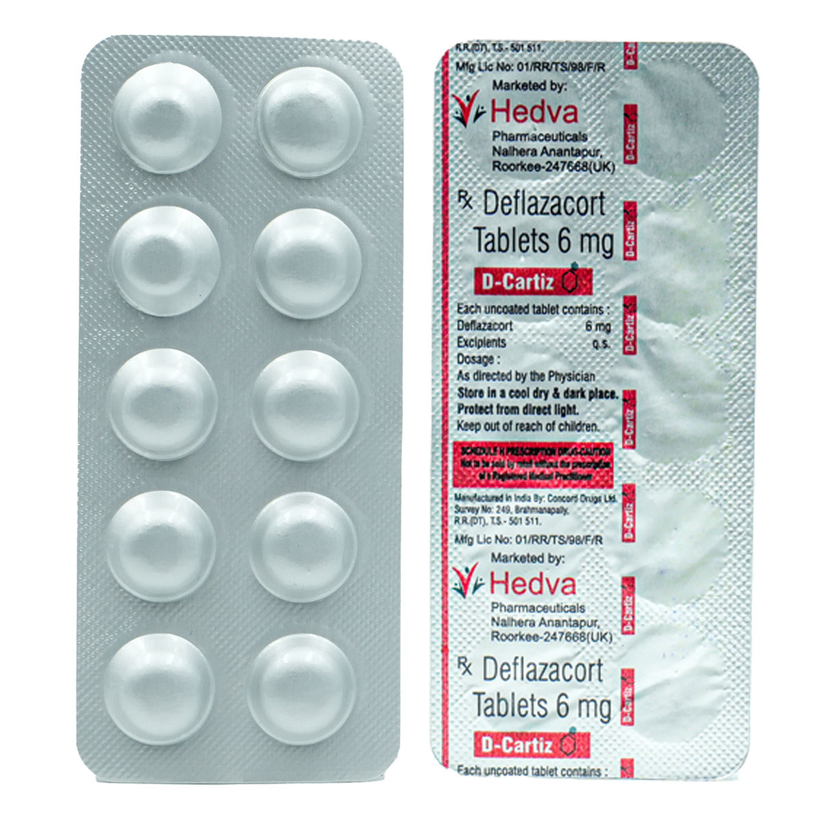 D-Cartiz 6 Tablet | Uses, Side Effects, Price | Apollo Pharmacy
