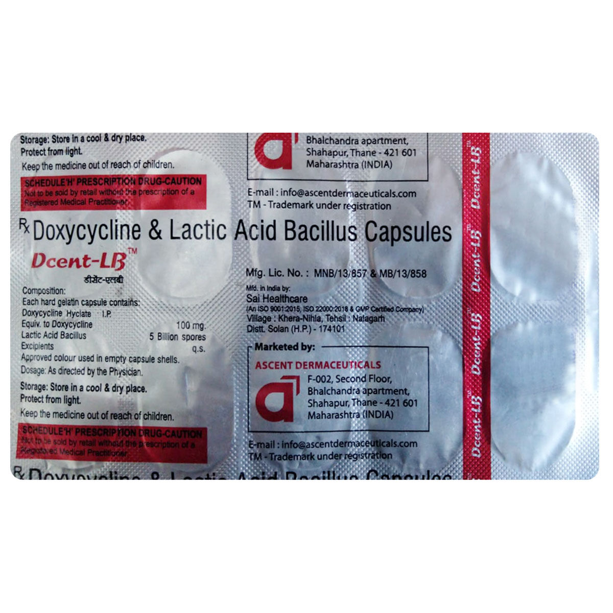 Dcent-LB Capsule | Uses, Side Effects, Price | Apollo Pharmacy