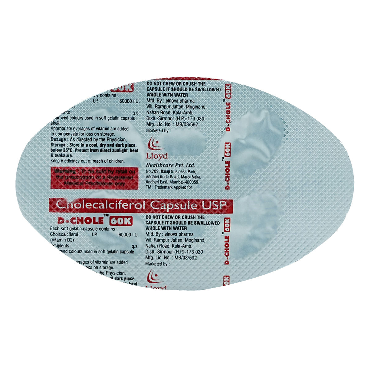 D-Chole 60K Softgel Capsule | Uses, Side Effects, Price | Apollo Pharmacy