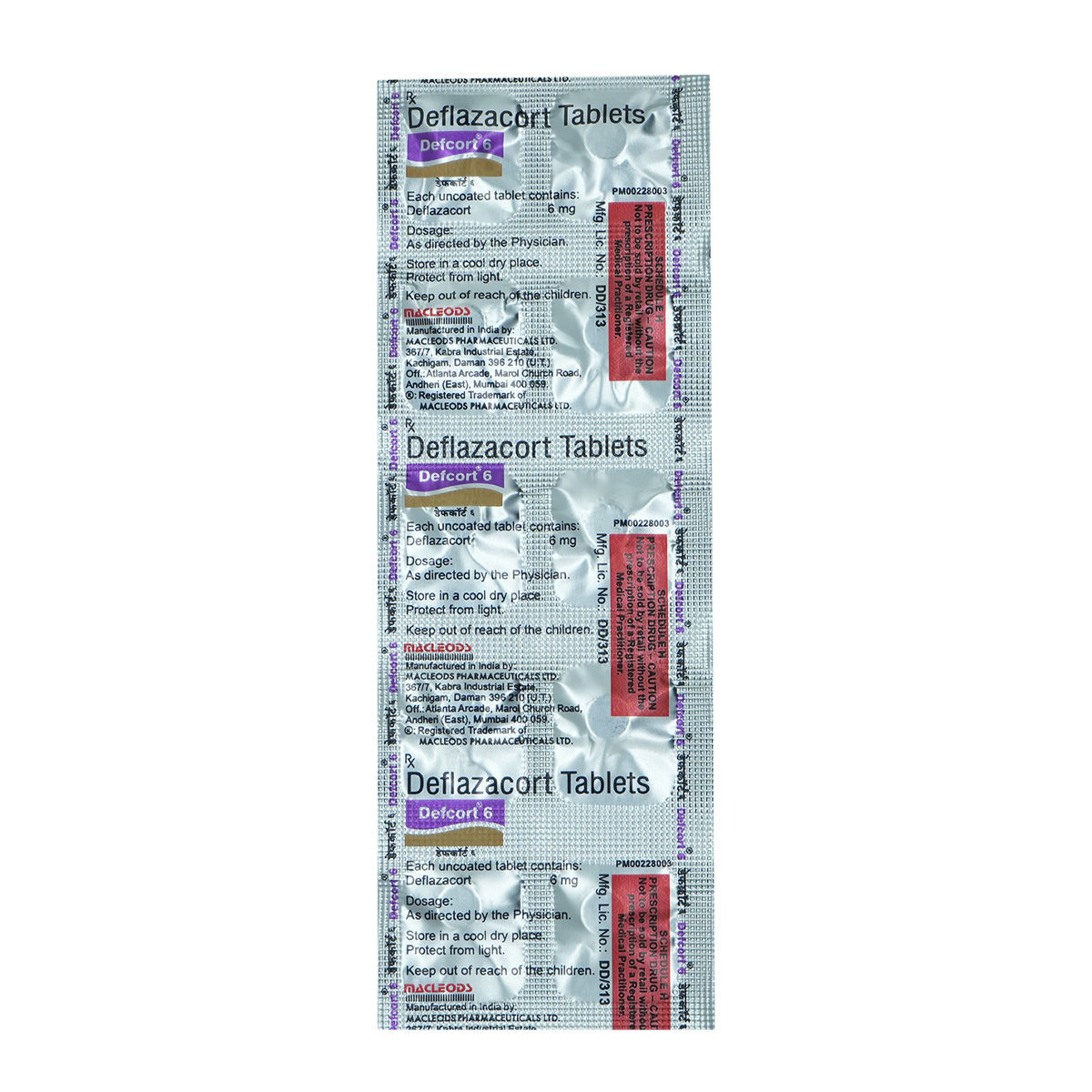 Defcort 6 Tablet 10's Price, Uses, Side Effects, Composition - Apollo ...