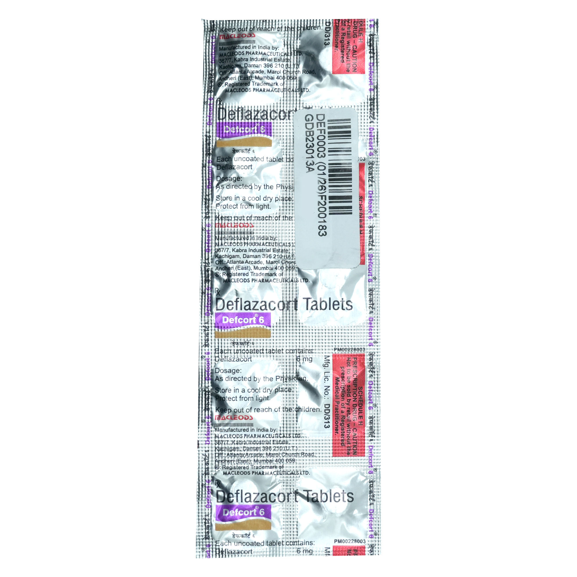 Defcort 6 Tablet 10's Price, Uses, Side Effects, Composition - Apollo ...