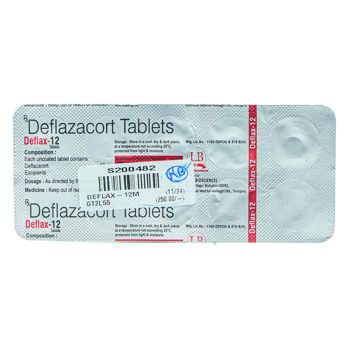 Deflax-12 mg Tablet 10's Price, Uses, Side Effects, Composition ...