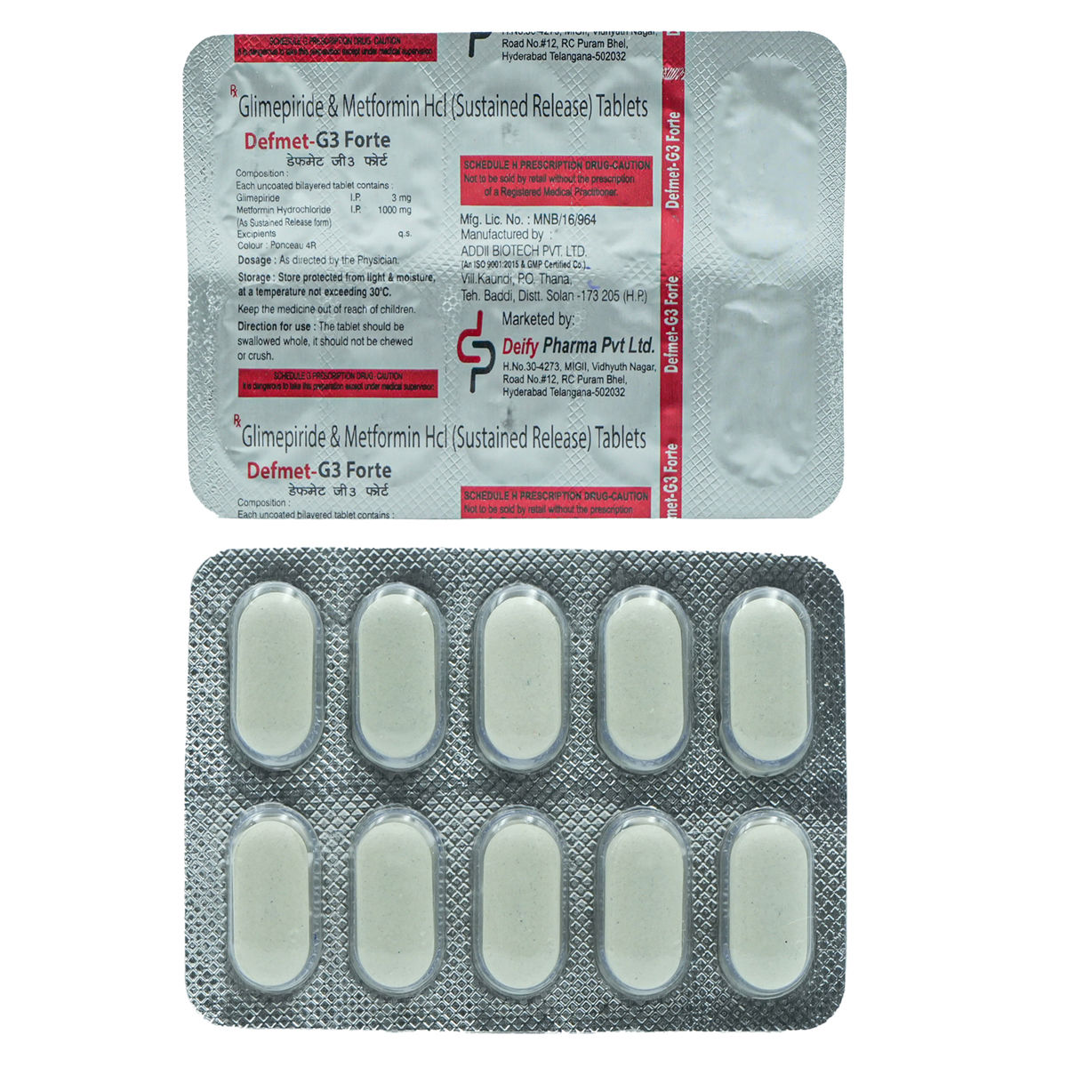 Defmet-G3 Forte Tablet | Uses, Side Effects, Price | Apollo Pharmacy