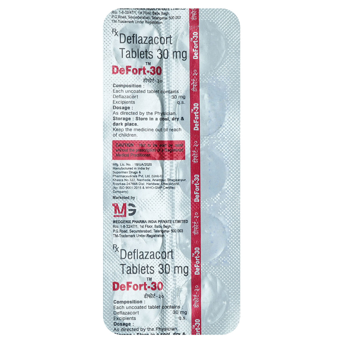 Defort-30 Tablet | Uses, Side Effects, Price | Apollo Pharmacy