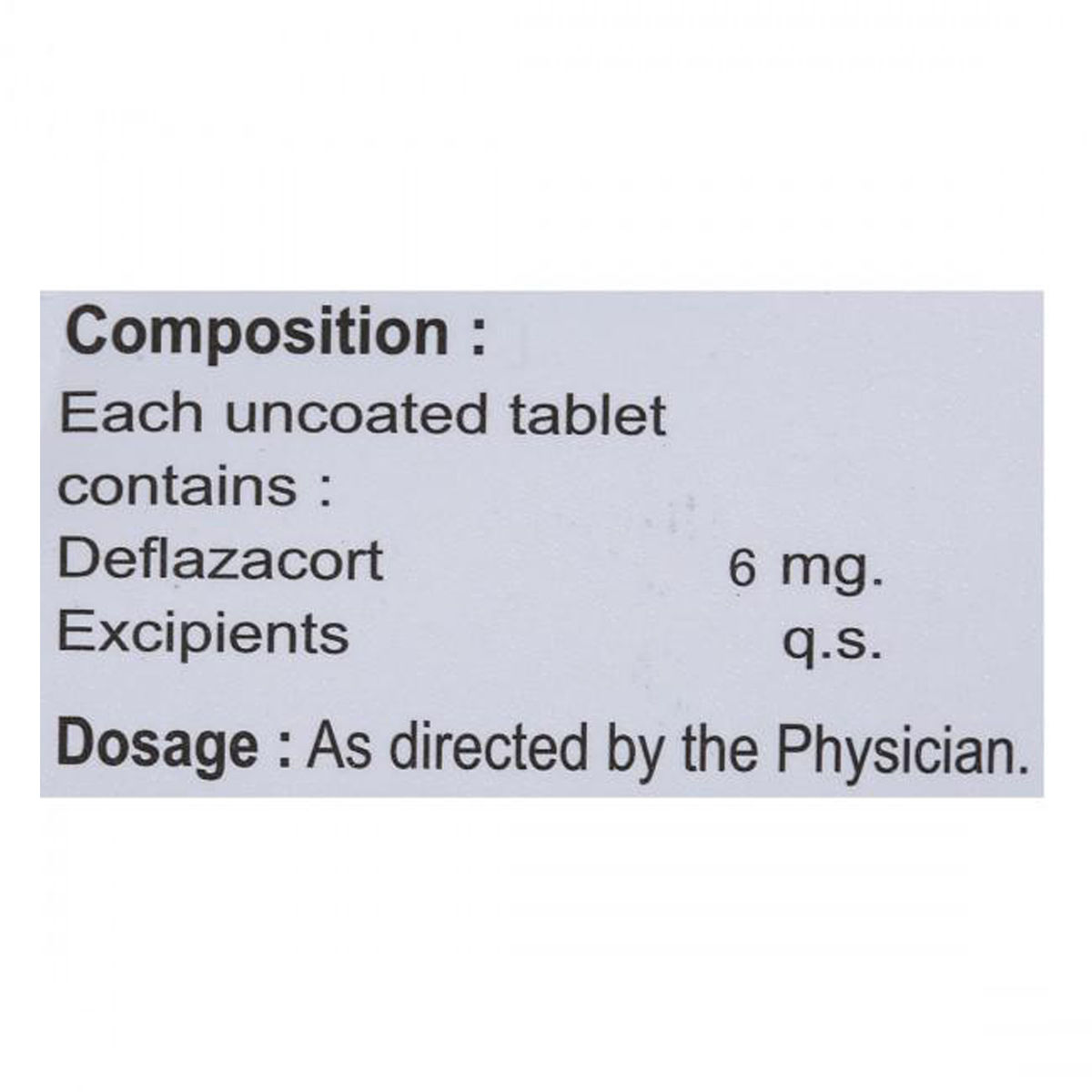 Deflamax 6 mg Tablet 15's Price, Uses, Side Effects, Composition ...
