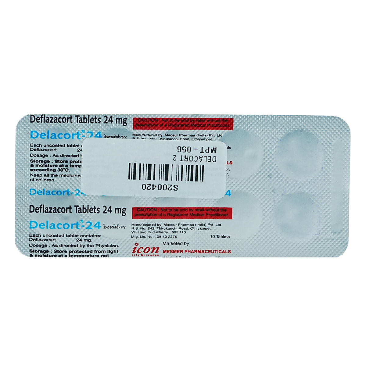 Delacort 24 mg Tablet | Uses, Side Effects, Price | Apollo Pharmacy