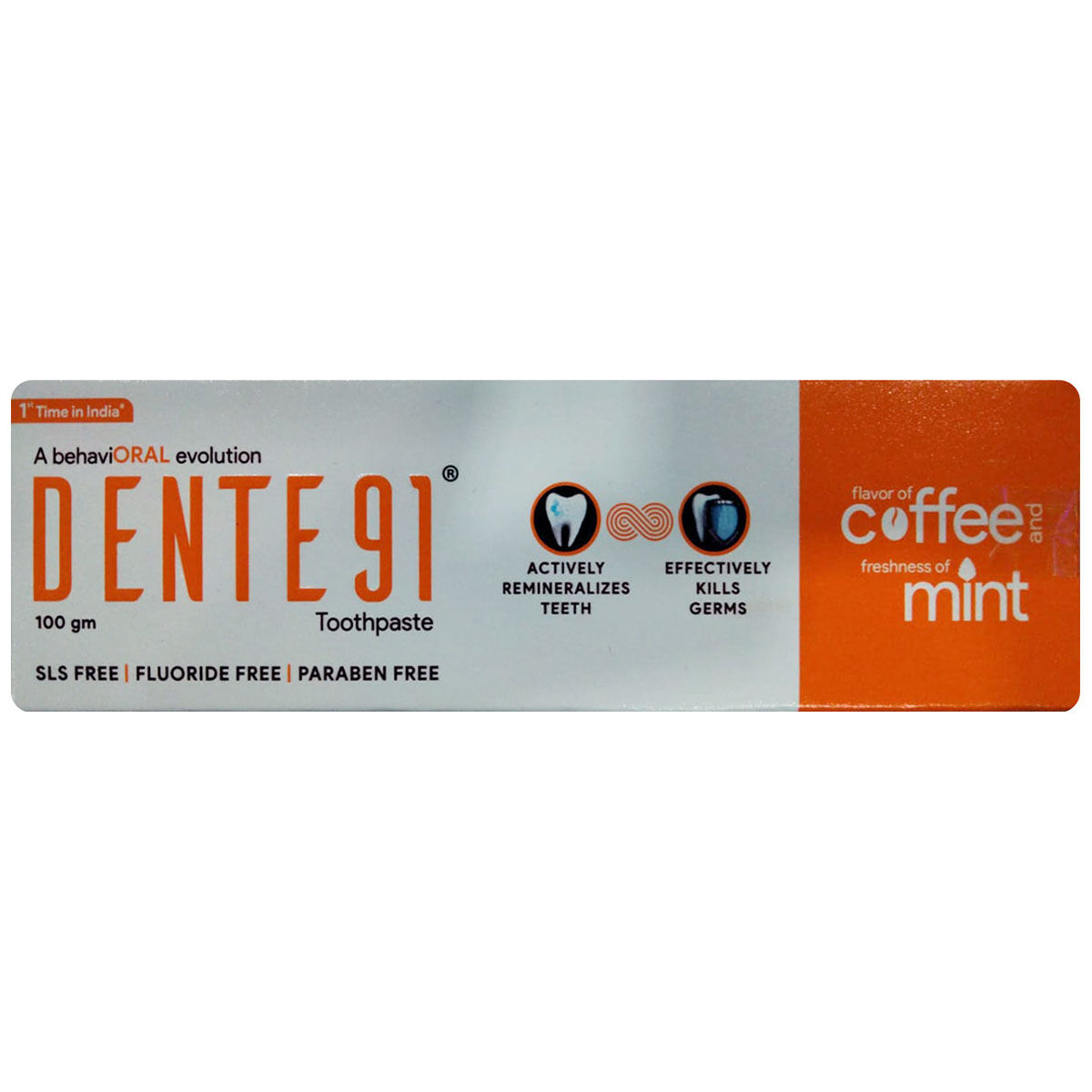 Dente91 Coffee and Mint Flavour Toothpaste | Uses, Side Effects, Price ...