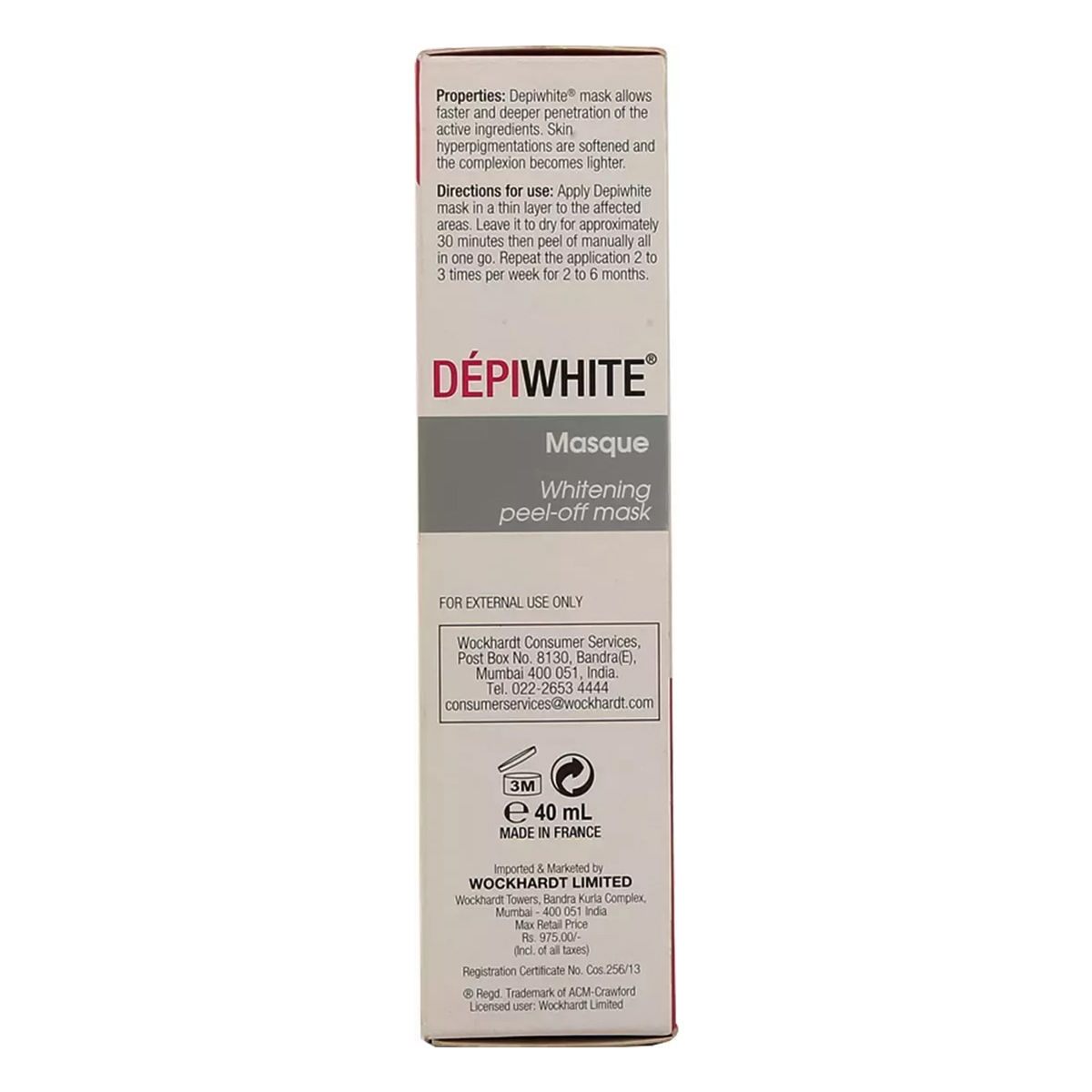 Depiwhite Masque, 40 ml Price, Uses, Side Effects, Composition - Apollo ...