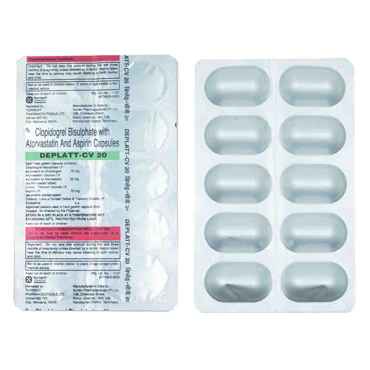 Deplatt-CV 20 Capsule | Uses, Side Effects, Price | Apollo Pharmacy