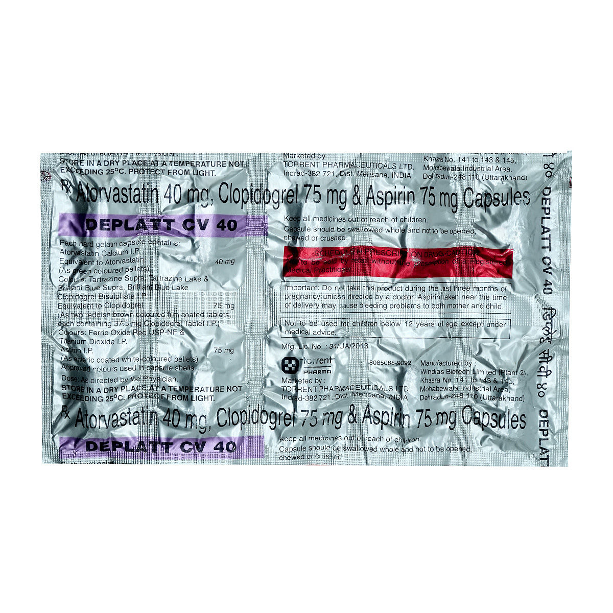 Deplatt CV 40 Capsule | Uses, Side Effects, Price | Apollo Pharmacy