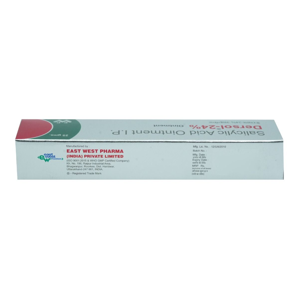 Dersol-24% Ointment 25 gm Price, Uses, Side Effects, Composition ...