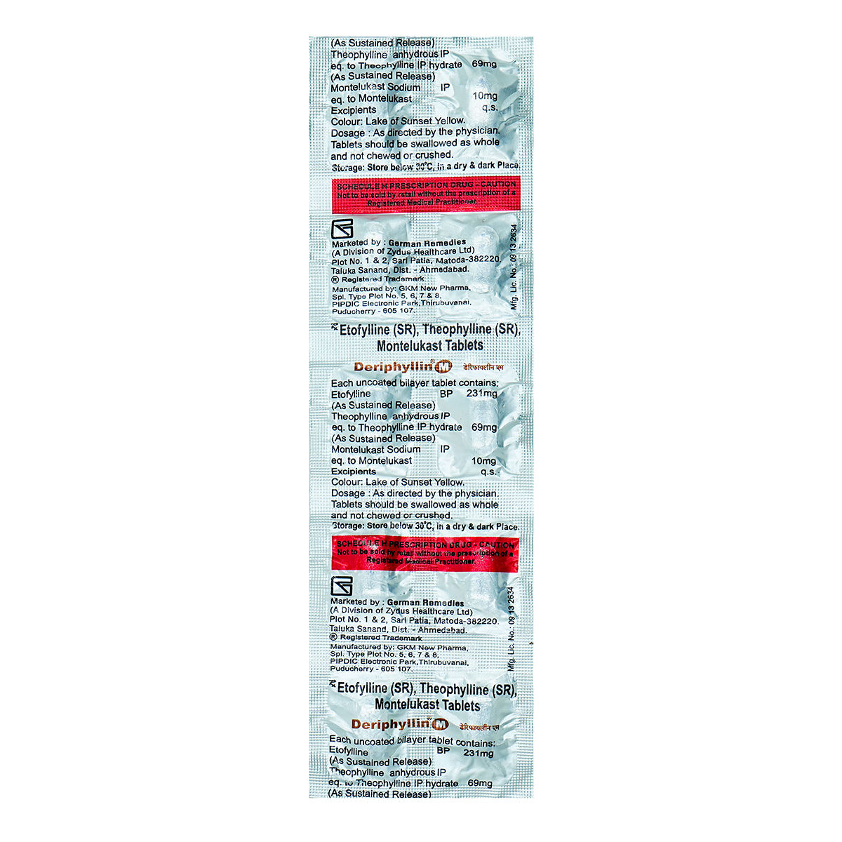 Deriphyllin M Tablet | Uses, Side Effects, Price | Apollo Pharmacy