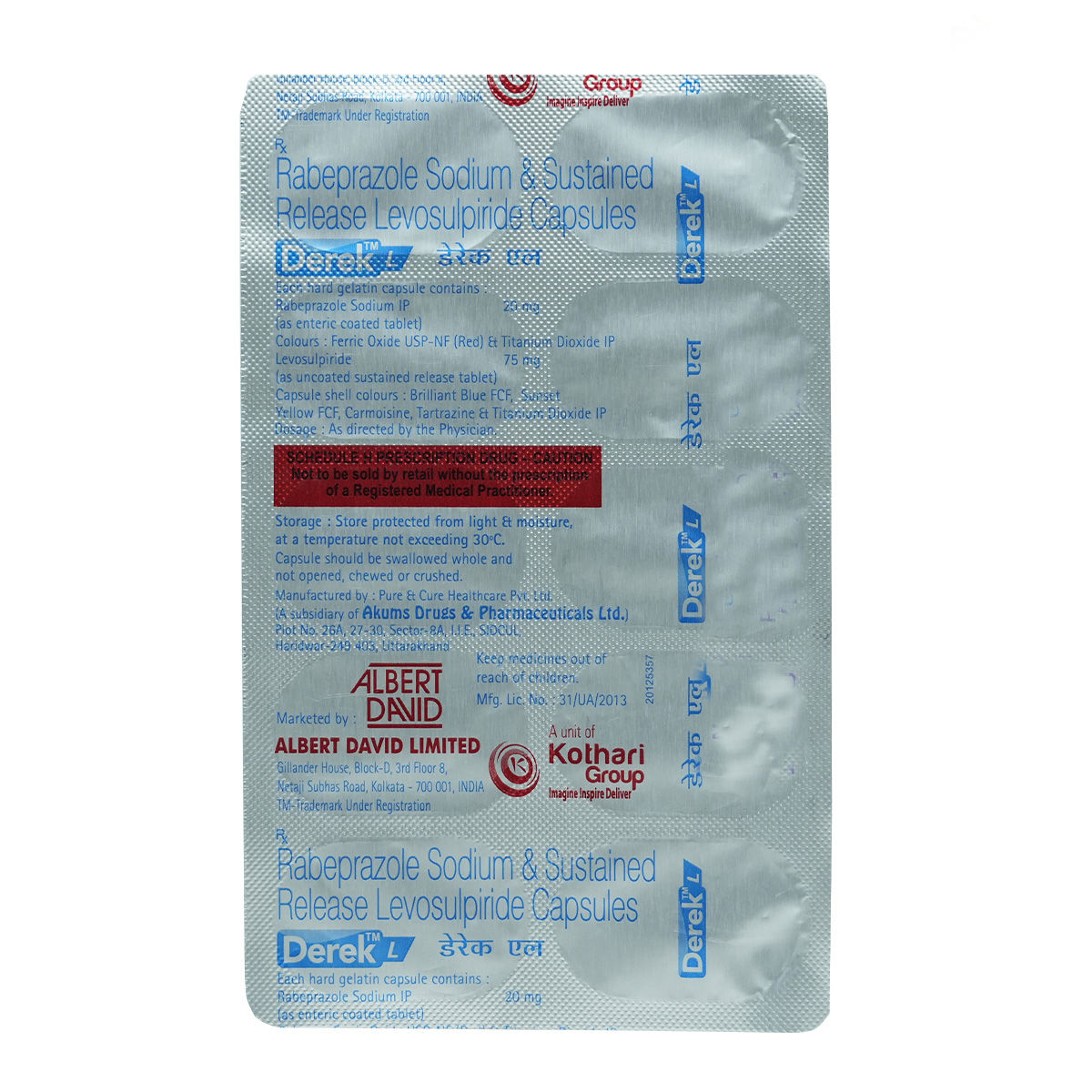 Derek L Capsule | Uses, Side Effects, Price | Apollo Pharmacy