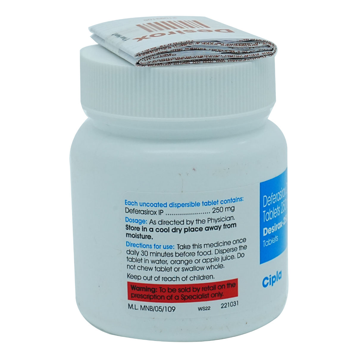 Desirox 250mg Tablet 30's Price, Uses, Side Effects, Composition ...