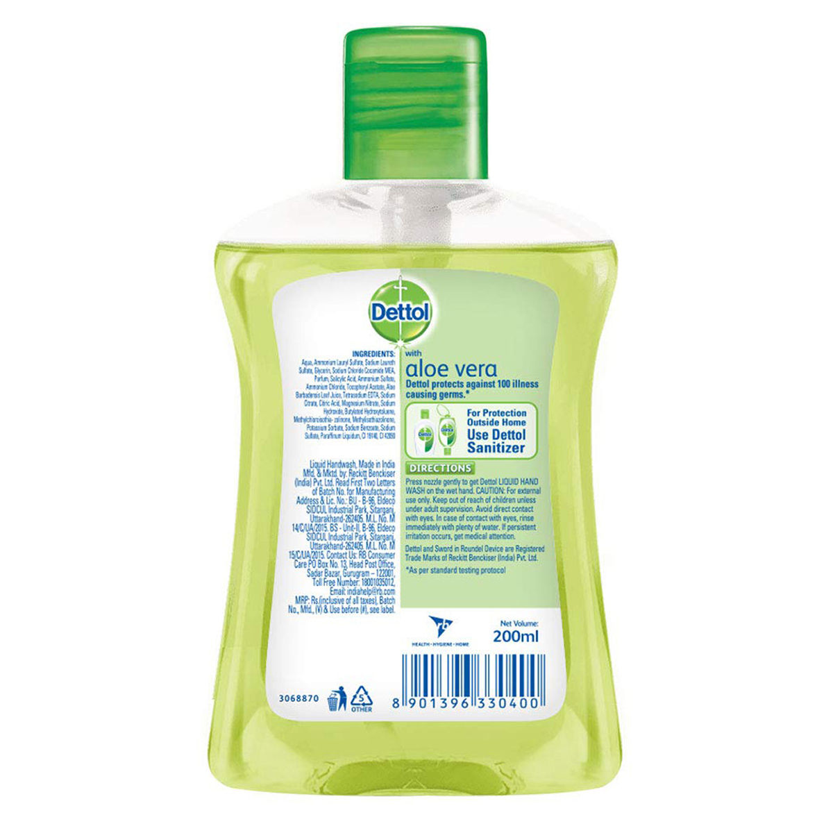 Dettol Aloe Vera Hand Wash, 200 ml Price, Uses, Side Effects ...
