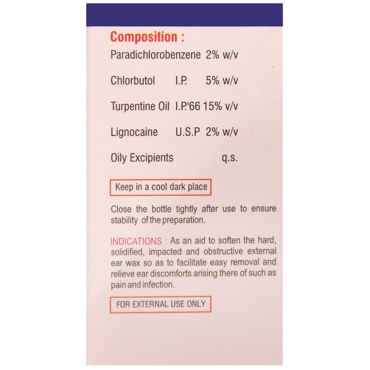 Dewax Ear Drops | Uses, Side Effects, Price | Apollo Pharmacy