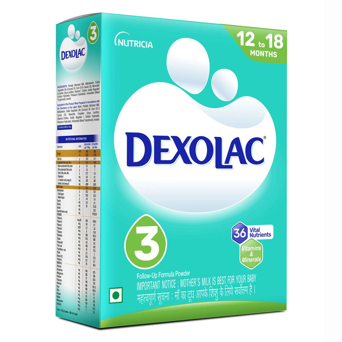Buy Dexolac Follow-Up Formula Stage 3 Powder (12-18 Months), 400 gm ...