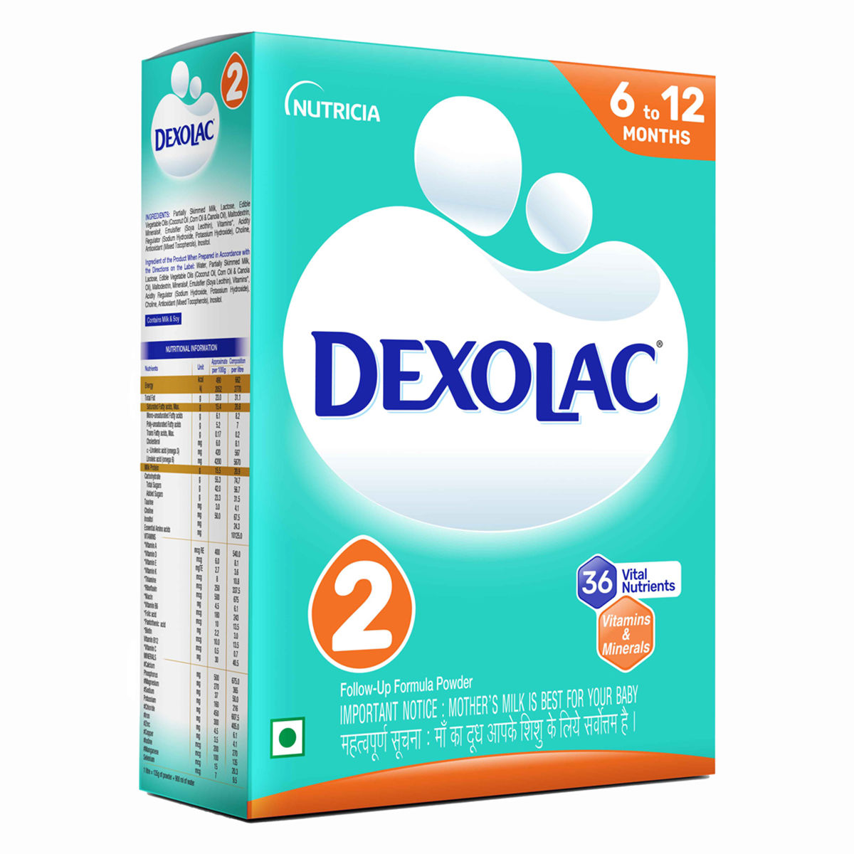 Dexolac Follow-Up Formula Stage 2 Powder (6-12 Months), 400 gm Refill ...