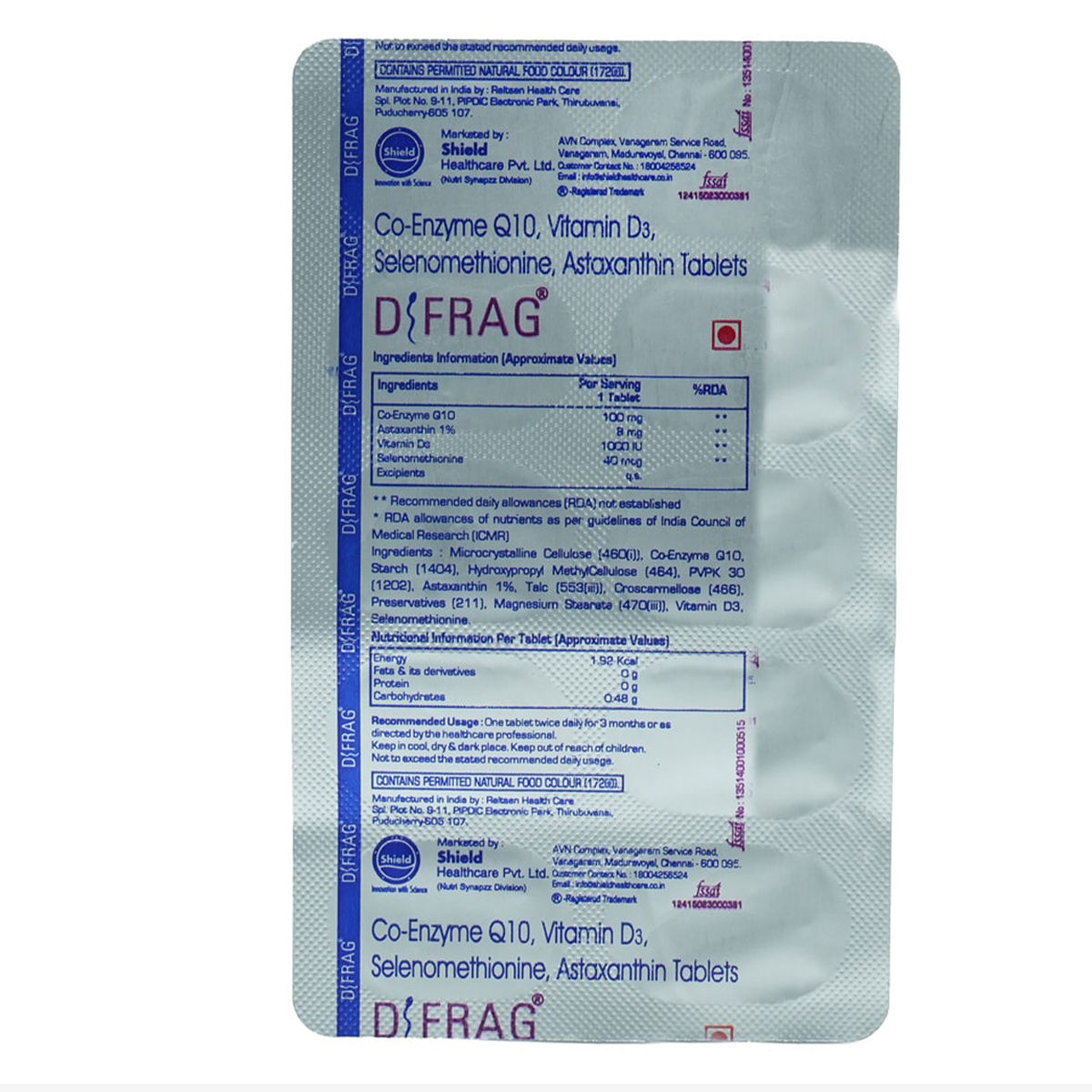 D Frag Tablet | Uses, Side Effects, Price | Apollo Pharmacy