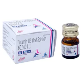 D Gain Nano Sugar Free Butterscotch Solution 5 ml | Uses, Side Effects, Price | Apollo Pharmacy