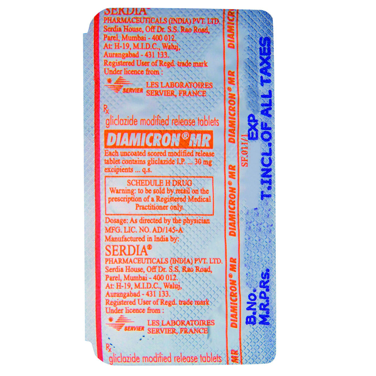 Diamicron MR Tablet 10's Price, Uses, Side Effects, Composition ...