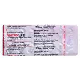 Diamicron XR 60 Tablet | Uses, Side Effects, Price | Apollo Pharmacy