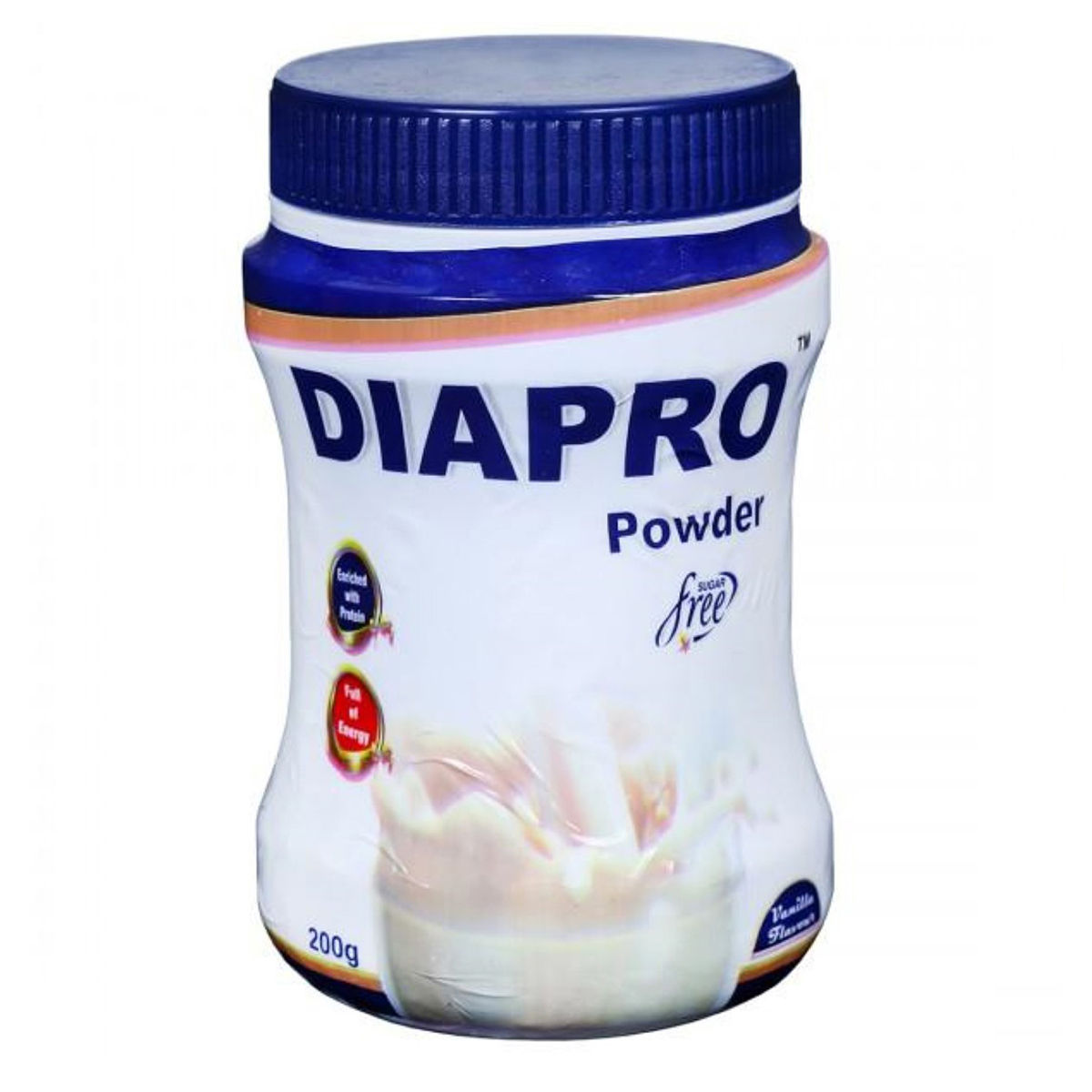 Buy Diapro Sugar Free Vanilla Flavour Powder, 200 gm | 19 Minutes ...